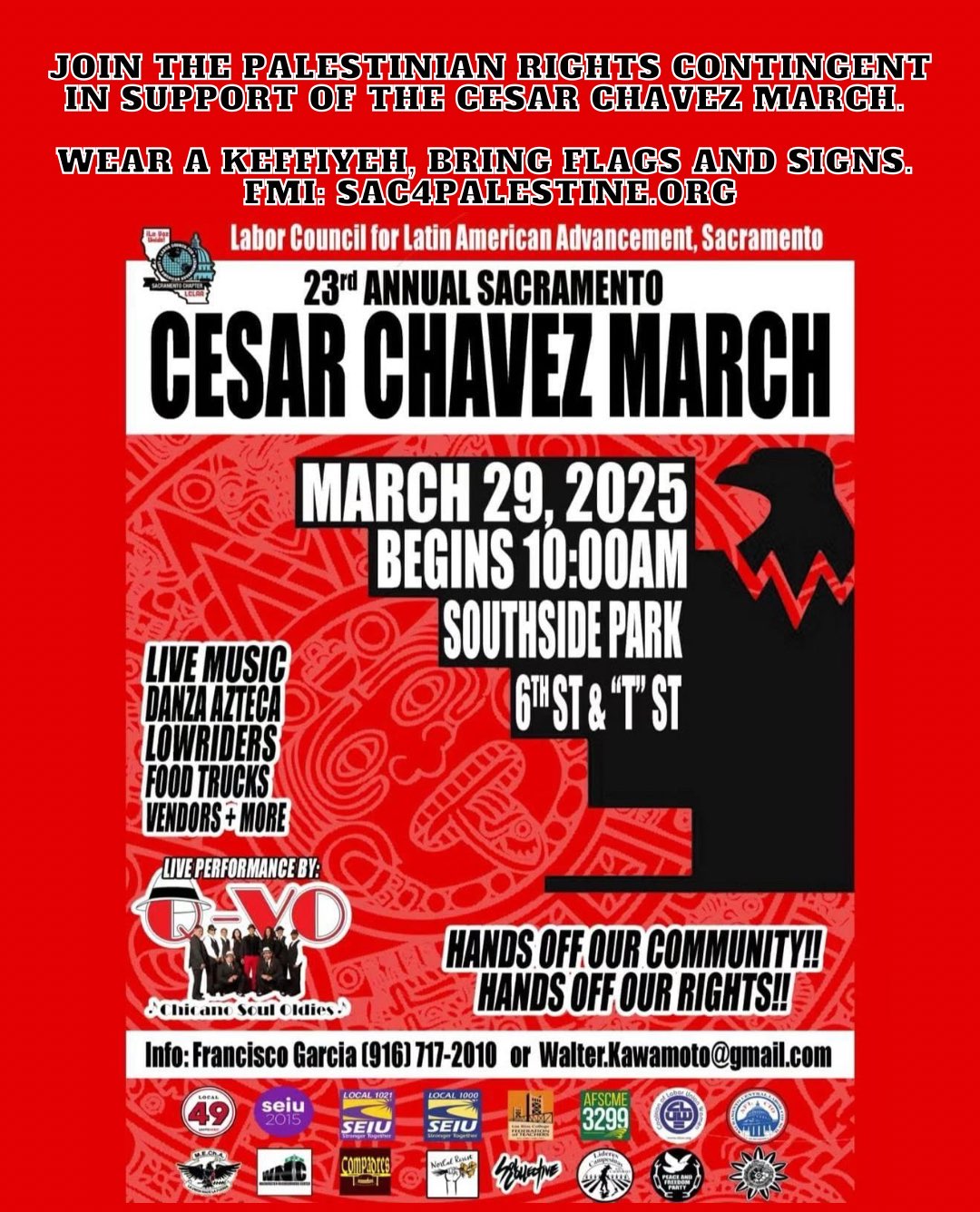 Palestinian Rights Contingent Cesar Chavez | Sacramento Regional ...